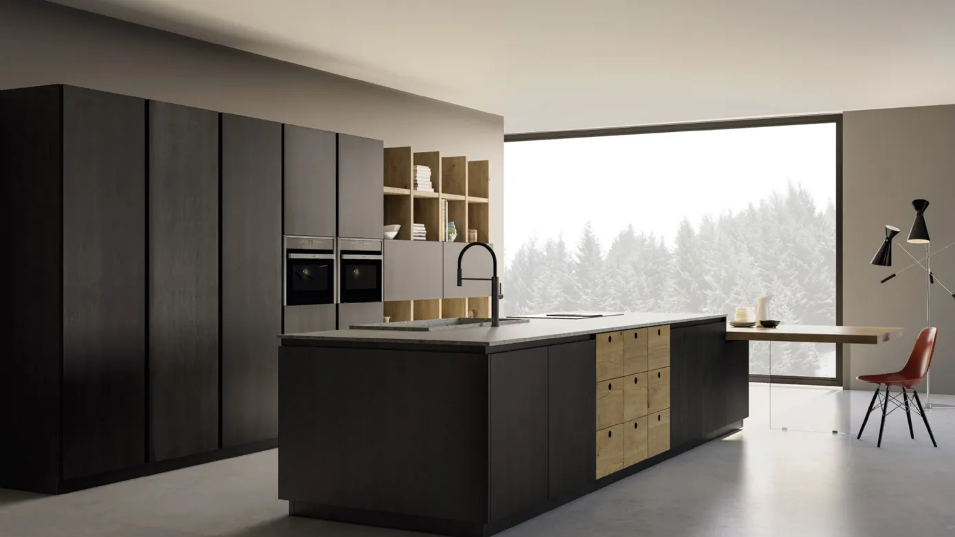 Design kitchen with New Time Gola island