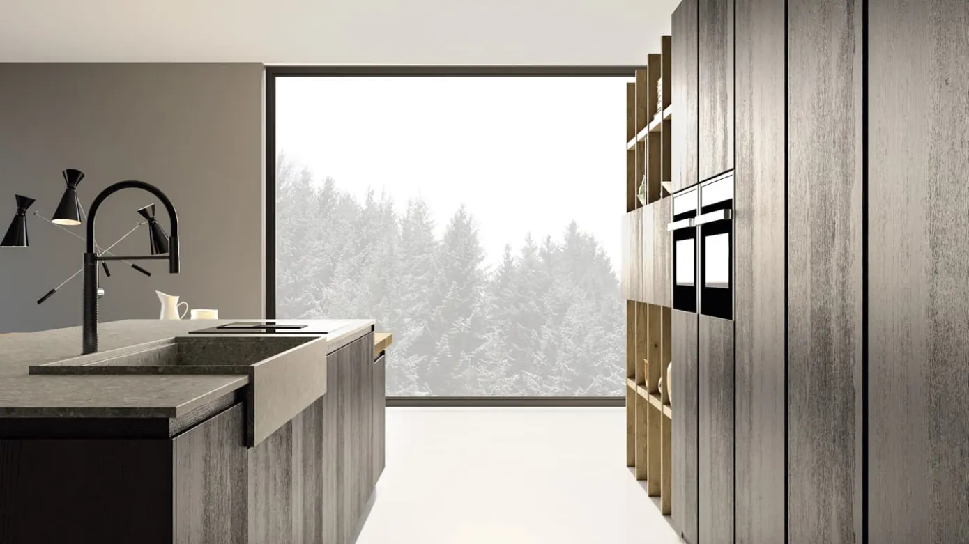 Design kitchen with New Time Gola island